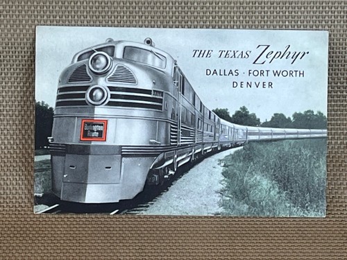 The Texas Zephyr Train Texas TX Vintage Postcard A2 | eBay