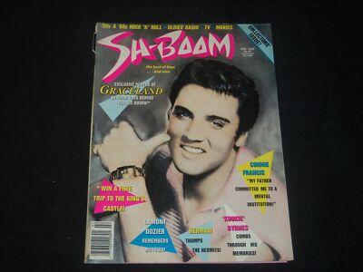 1990 FEBRUARY SH-BOOM MAGAZINE - ELVIS PRESLEY COVER -COLLECTORS' ISSUE ...