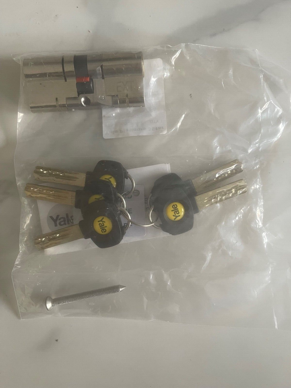 Yale Platinum 35-35 key Turn 3 Star High Security Euro Lock Anti Snap 5 ...