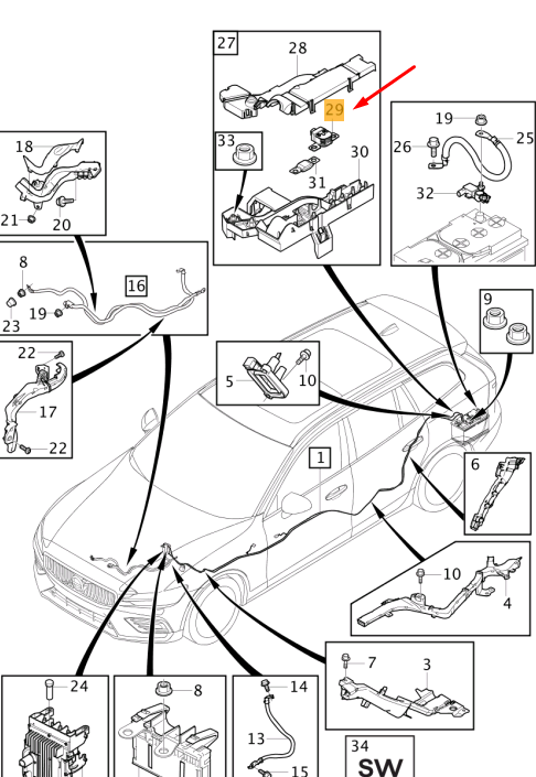 2018 VOLVO XC40 BATTERY ISOLATION SWITCH 31682255 for sale online | eBay UK