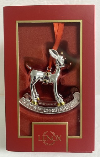 Lenox Rudolph The Red Nosed Reindeer Rocking Ornament Baby's 1st ...