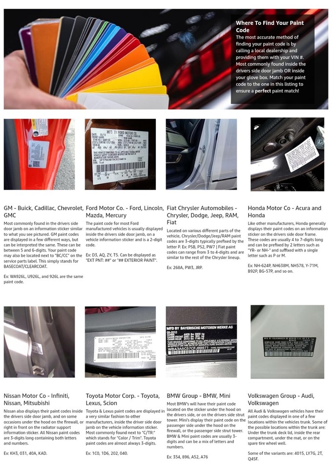 Touch Up Paint Kit Indigo Blue Metallic 9792 WA9792 for GM GMC CHEVY ...