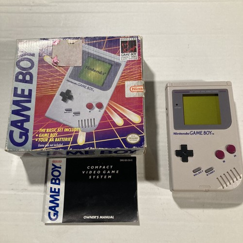 Nintendo GameBoy System Original Gray -- In Box AS iS READ No Sound | eBay