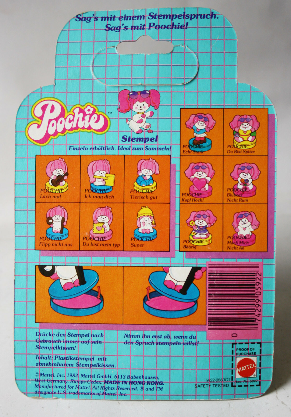 RARE VINTAGE 1983 POOCHIE SUPER STAMP STAMPER MATTEL NEW SEALED ! | eBay