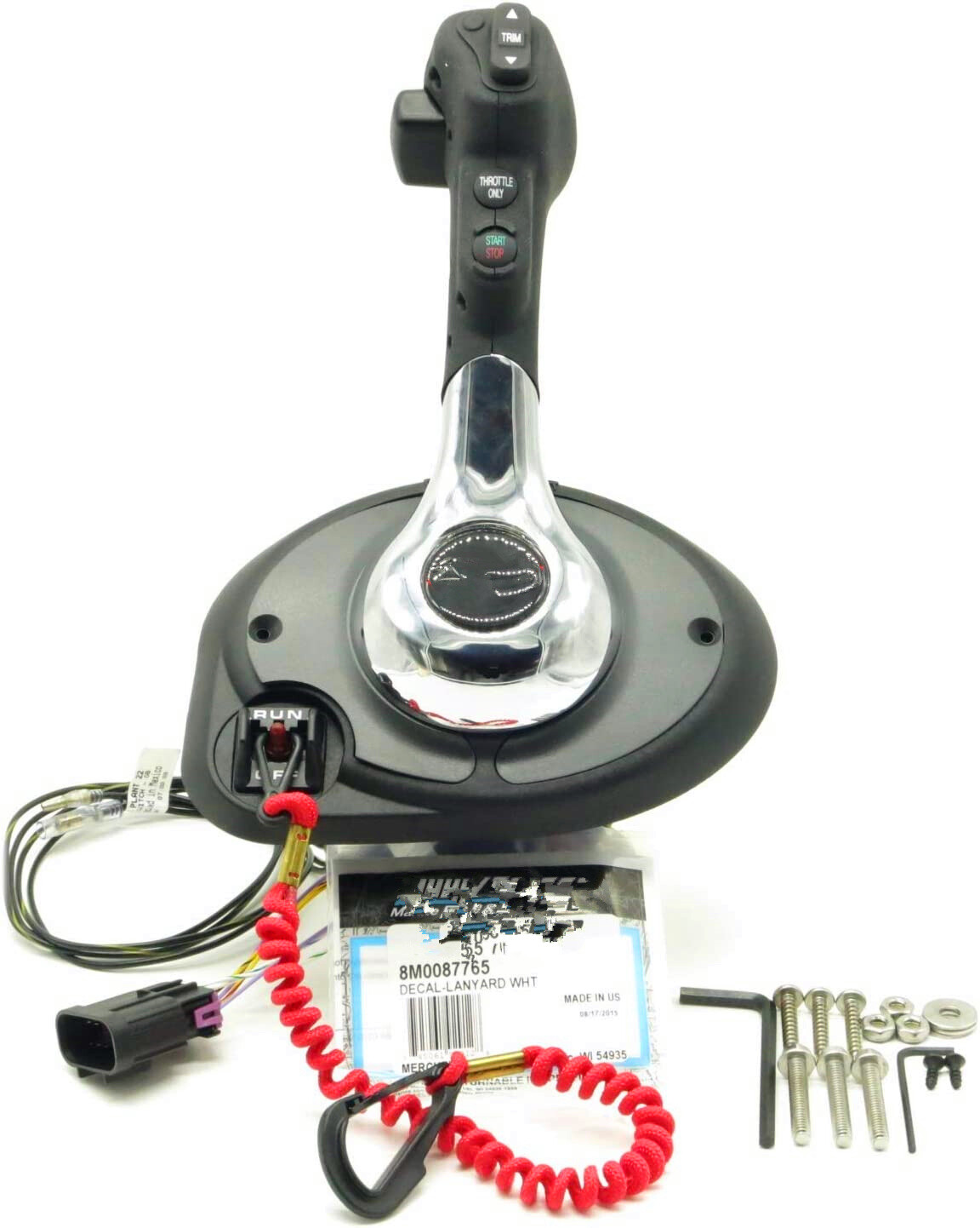 2007-Up Mercury-Mercruiser Remote Control Panel Mount DTS Black ...