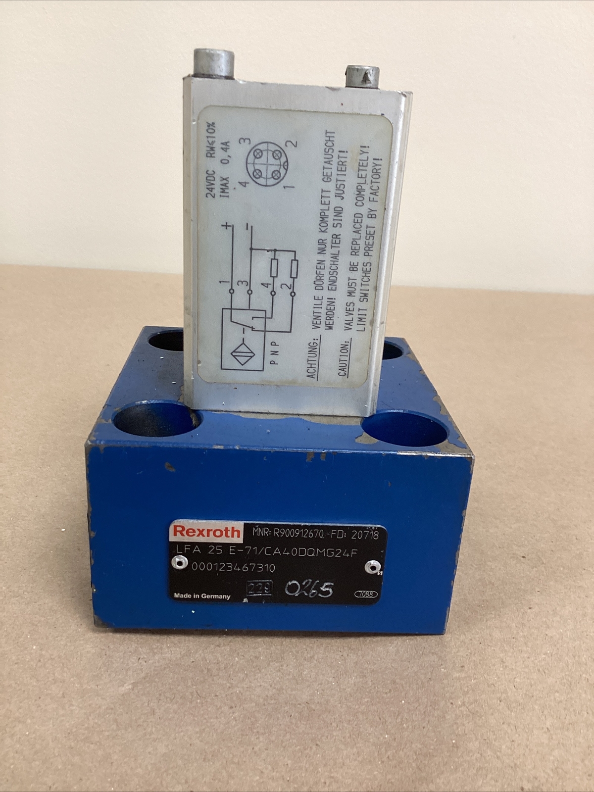 BOSCH REXROTH LFA 25 E-71/CA10DQMG24FV VALVE R900940292 #210H63FML | eBay