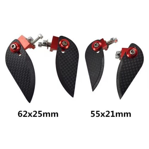 1Pair CNC Carbon Fiber Turn Fins 25x62mm/55x21mm/85x35mm for RC Boat ...