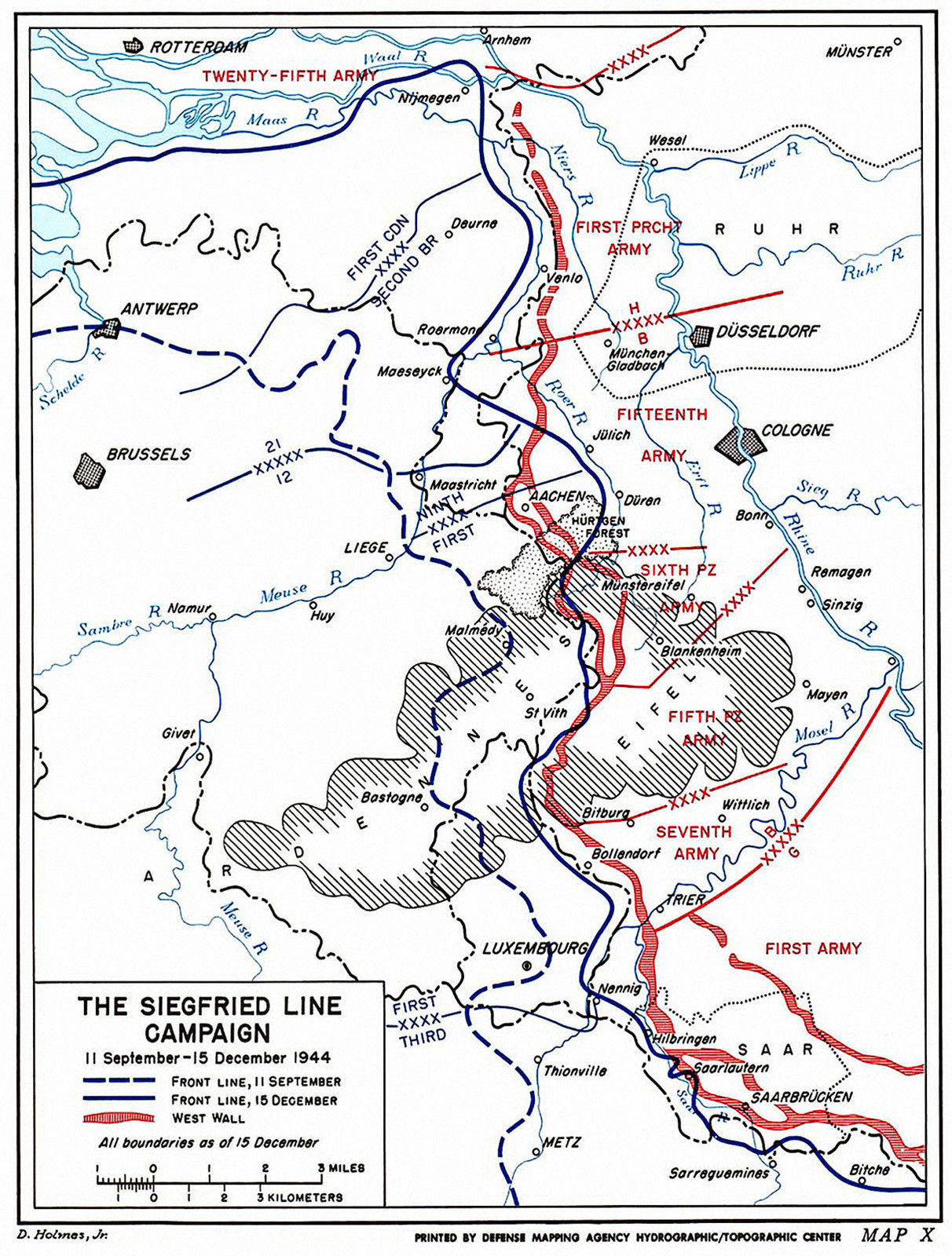 The Siegfried Line Campaign 11 Sept-15 December 1944 US Army Military ...