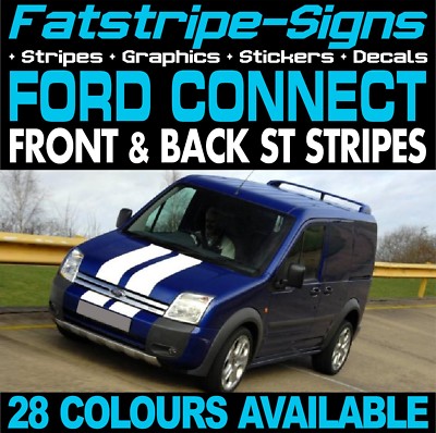 to fit FORD TRANSIT CONNECT ST STRIPES GRAPHICS STICKERS M SPORT DAY ...