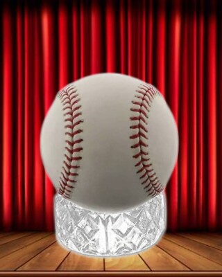 Deluxe Baseball Softball Crystal Ball Egg Display Easel Counter Shelf ...