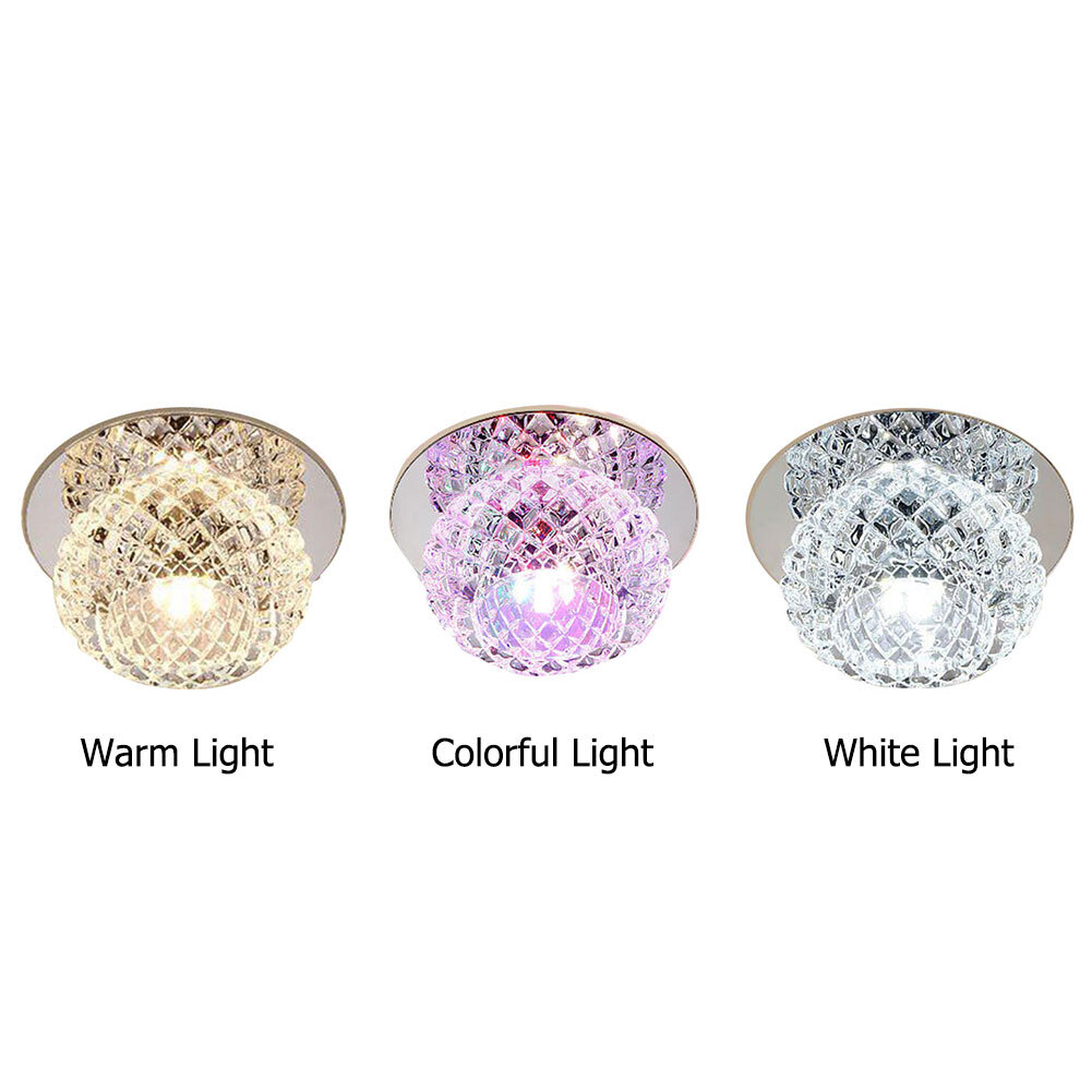 5W Crystal LED Ceiling Light Fixture Pendant Lamp Lighting Chandelier ...