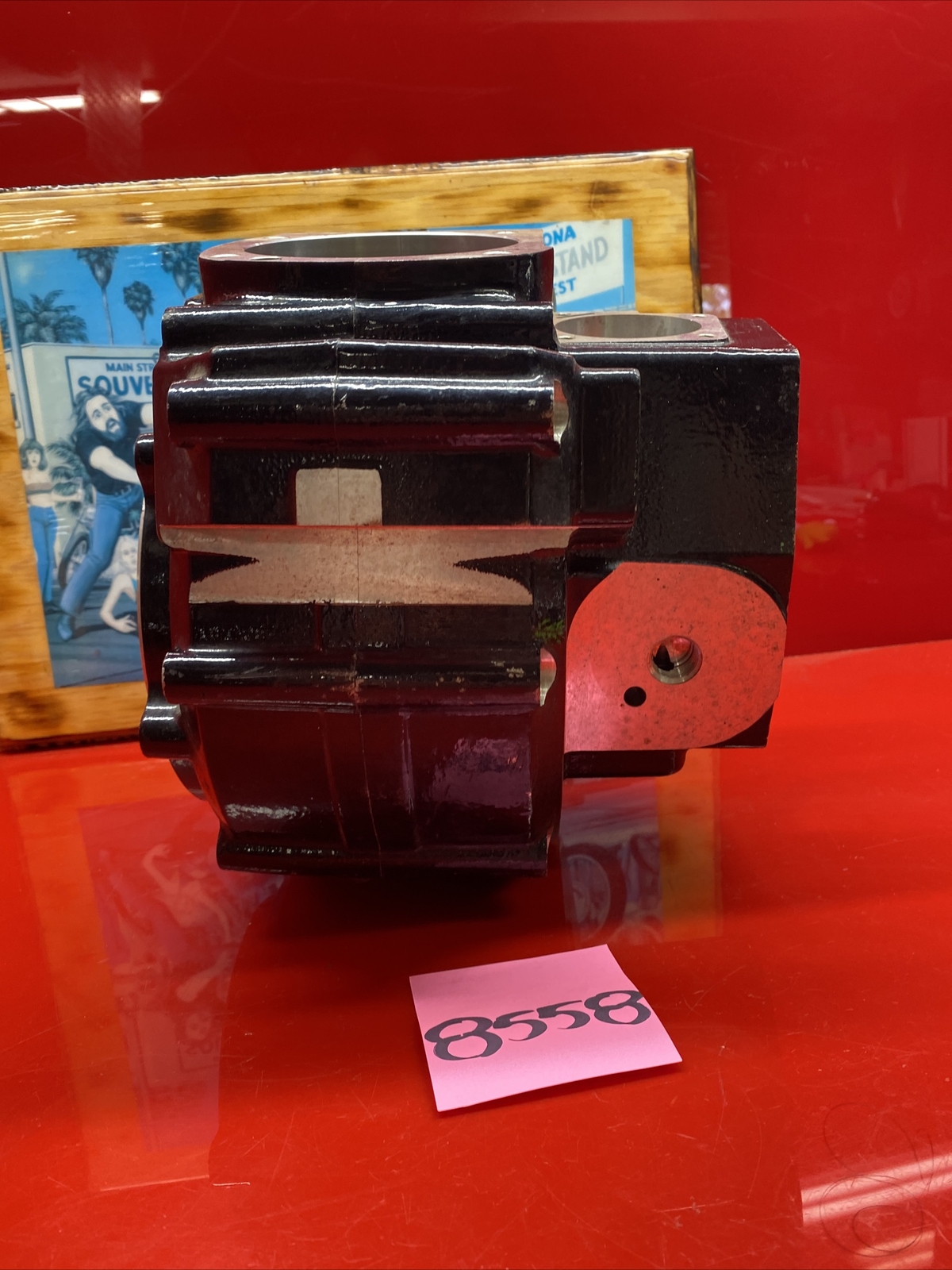 indian engine cases bottle cap left right motor Motor S&S Harley BLEM ...