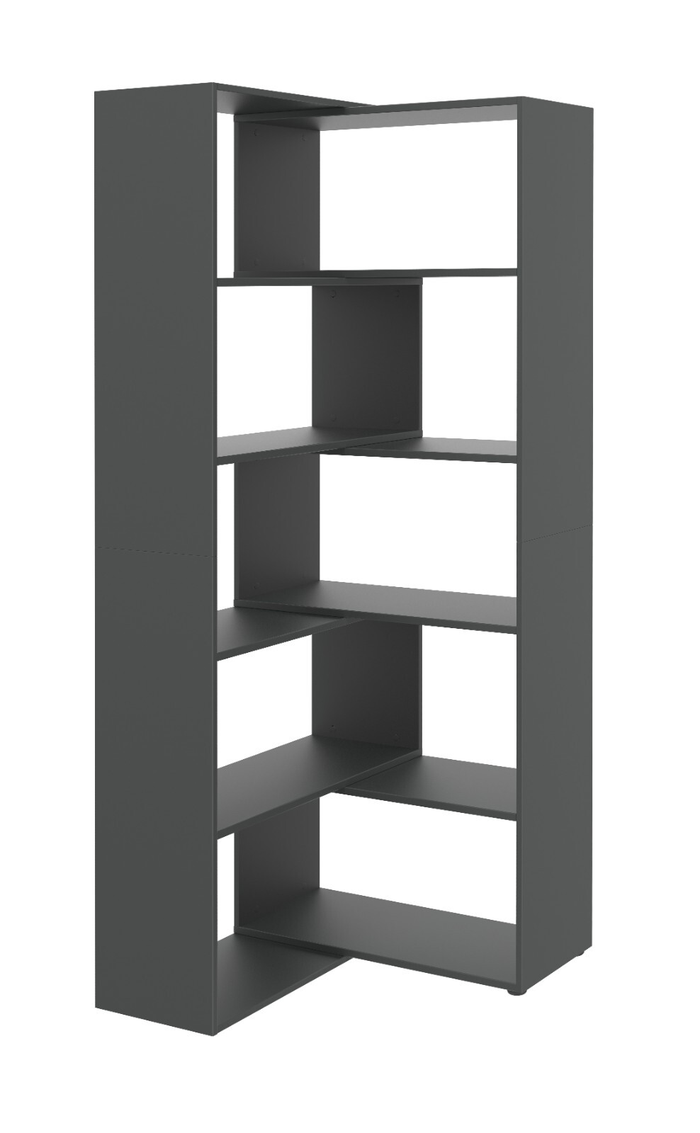Eckregal anthrazit 100-150 cm drehbar Büroregal Aktenschrank Winkel ...