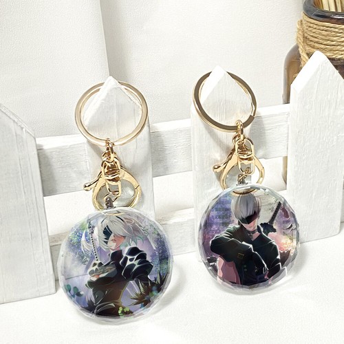 2B 9s Nier Automata Anime Keychain Schoolbag Crystal Pendant Gift | eBay
