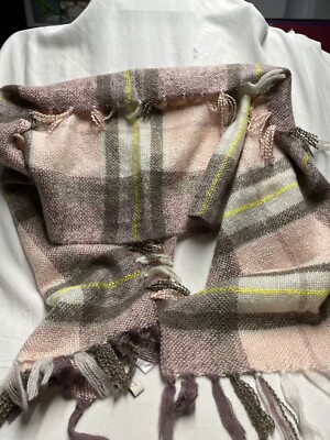 Scarf- Pink and Grey LOFT - 64" x 17" | eBay