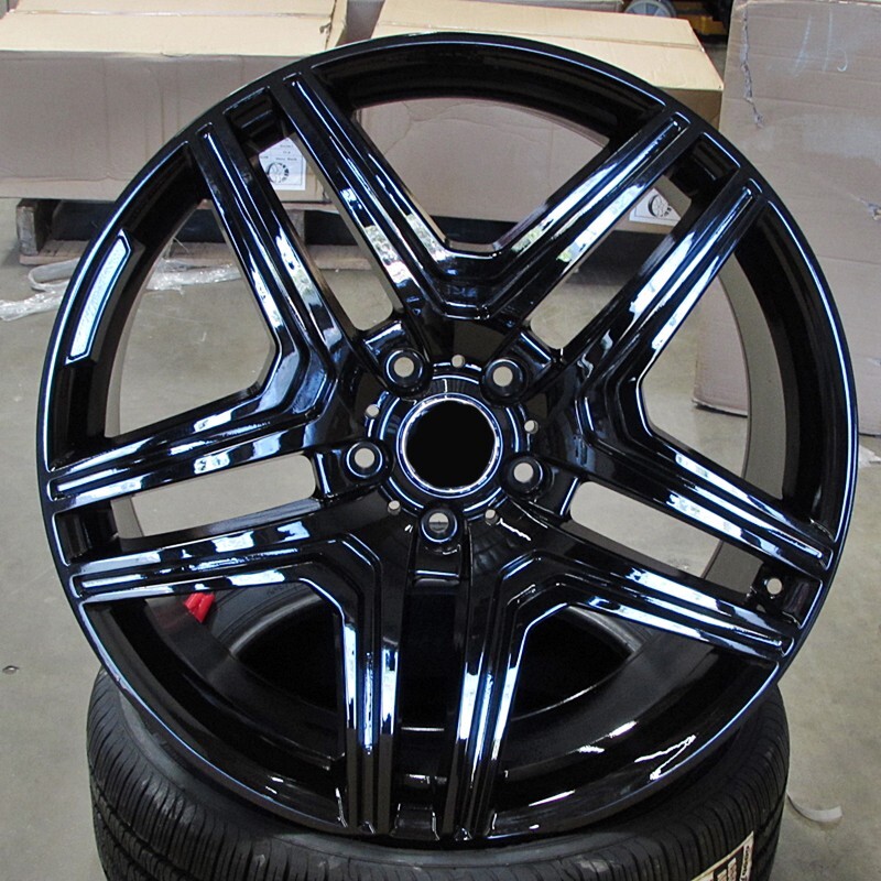 20" Gloss Black Wheels Fits Mercedes GL350 GL450 ML350 ML500 ML550 20x9 ...