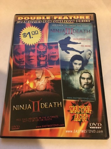 Ninja Death II / Ninja Death III Double Feature DVD VG Slim Case Region ...