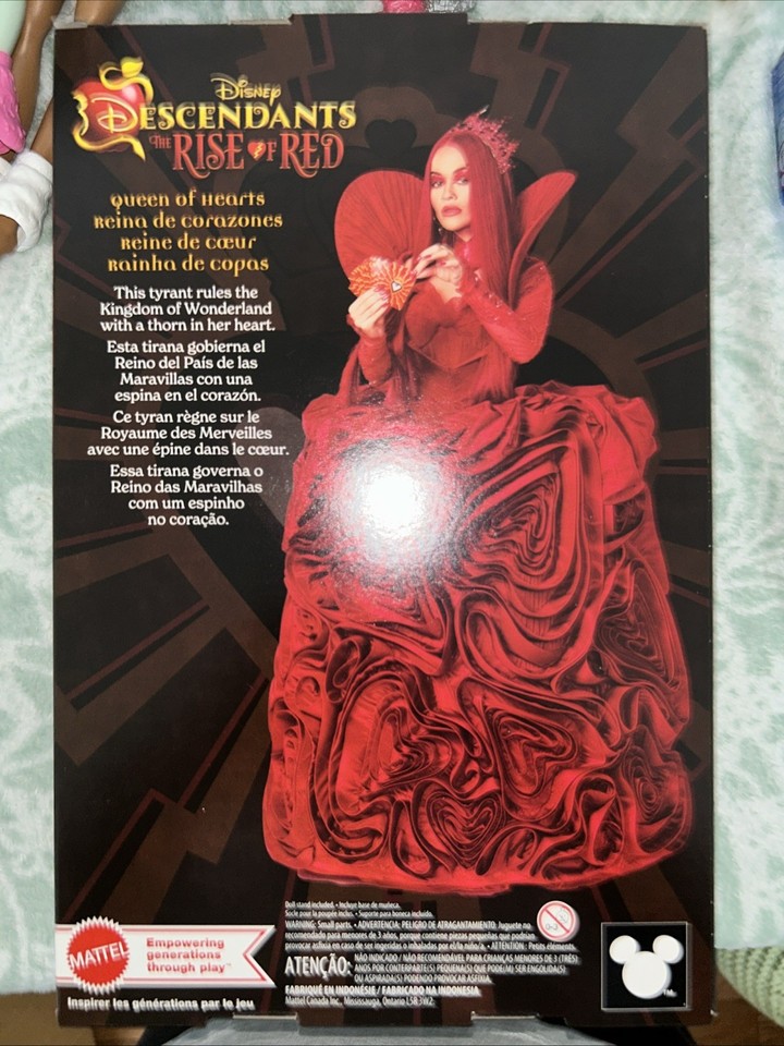 Mattel Disney Descendants The Rise of Red Queen of Hearts Doll Royal ...
