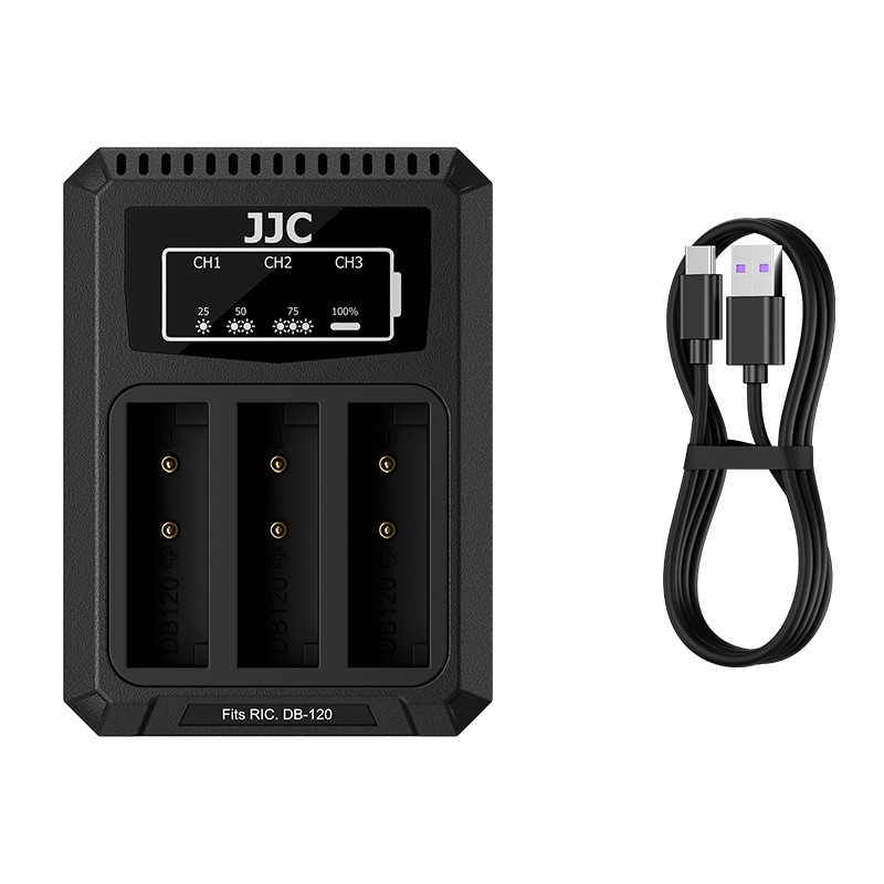 JJC GRIV DB-120 Multi Battery Charger Rechargeable for Ricoh GR IV GR4 ...