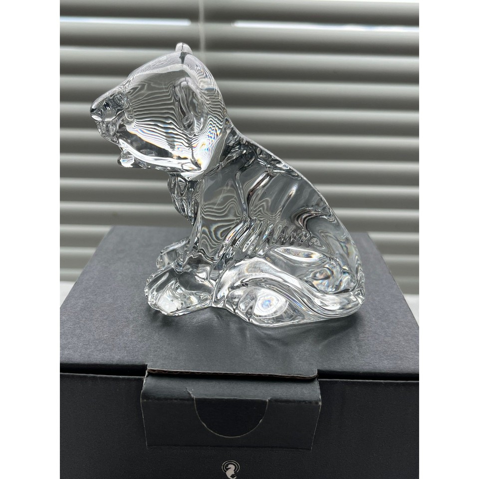 Waterford Crystal Sitting Bear Figurine Ireland Signed Etched Hallmark ...