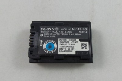 Sony Original Genuine OEM Li-Ion Rechargeable Battery (NP-FH40) | eBay
