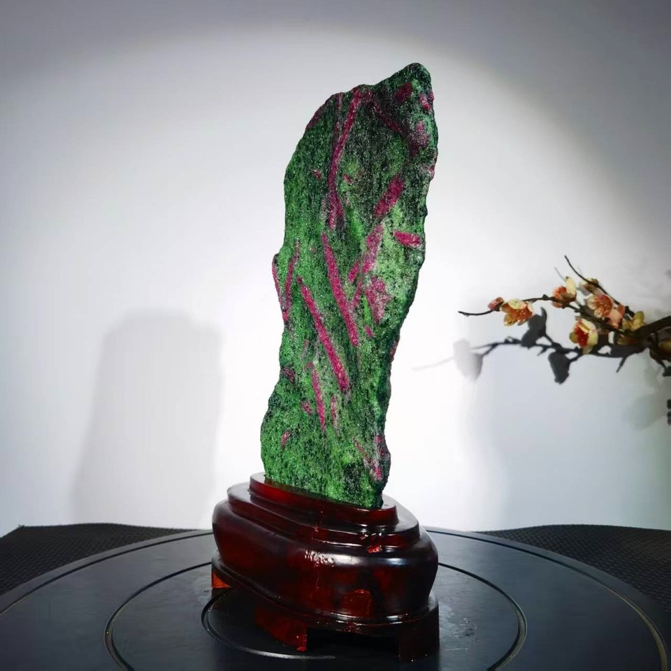 9.46LB Natural Ruby Zoisite Quartz Crystal Gemstone Rough Mineral ...