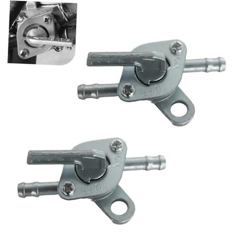 2PCS Inline Fuel Tank Tap Valve, Motorcycle Gas Petcock Shut Off Valve ...