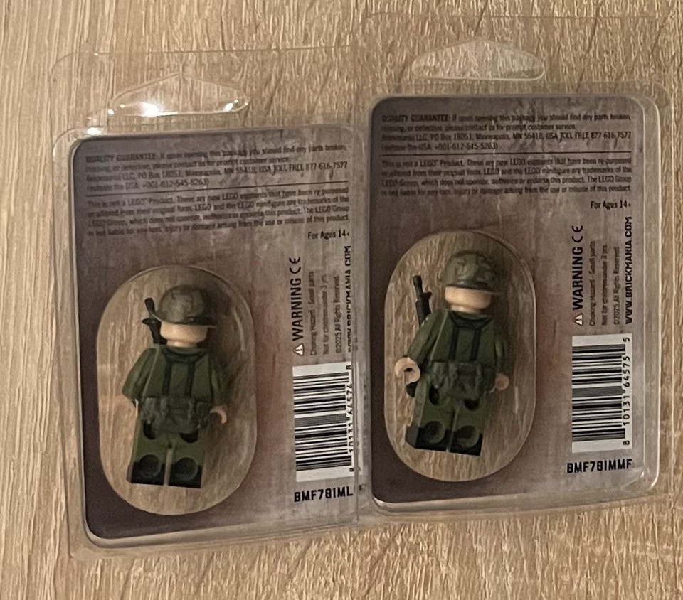 2x Brickmania US Army Vietnam War 1st Cavalry Trooper Lt Flesh | eBay