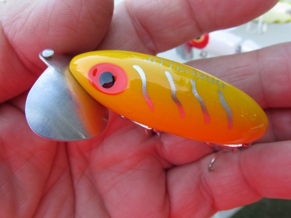 Fred Arbogast Jitterbug Minnows (7) All the Best Colors Surface Lure ...