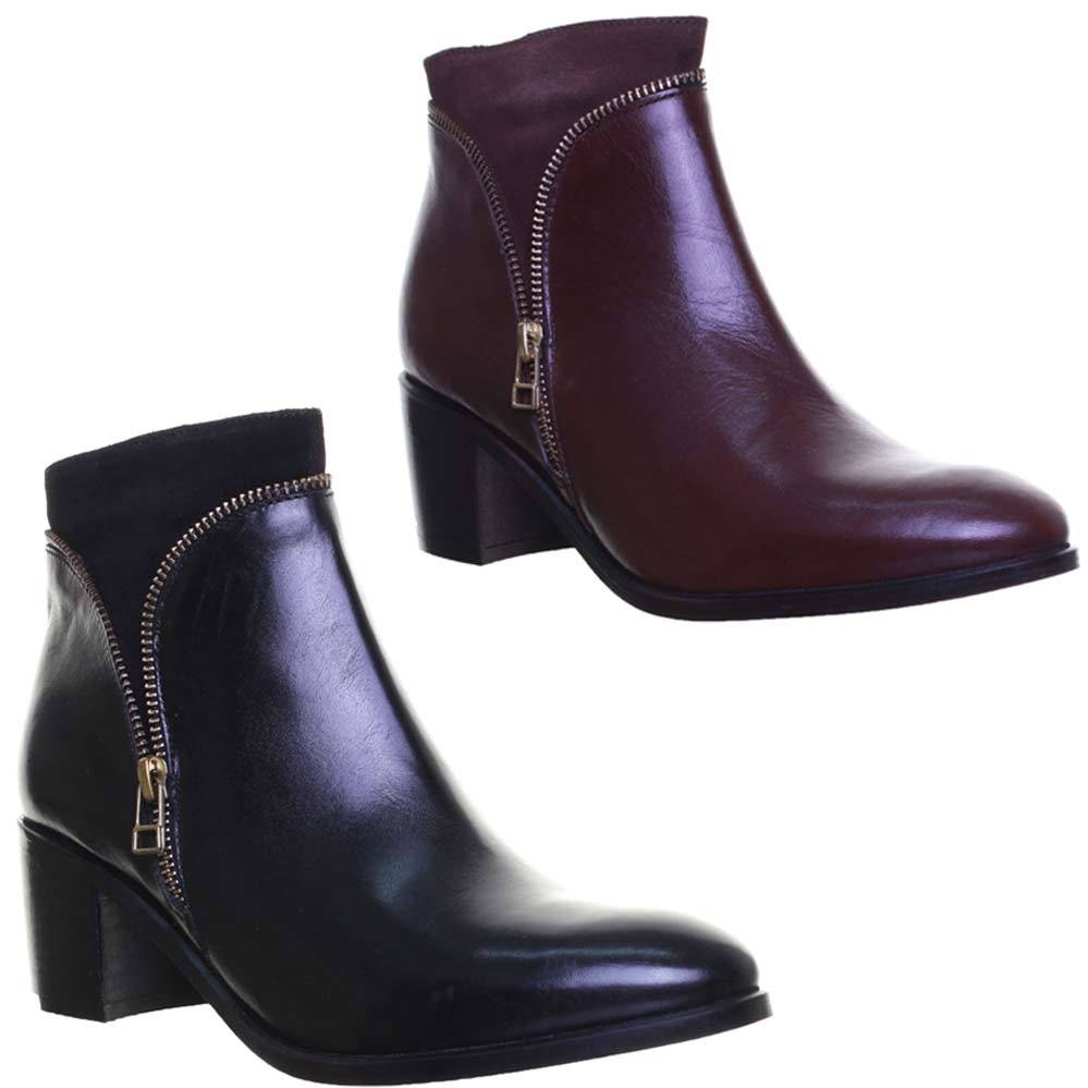 Justin Reece Victoria Womens Leather Chelsea Heel Ankle Boots Size US 5 ...