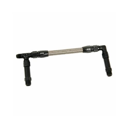 Summit Fuel Line Braided Stainless/Aluminum Natural/Black Holley 4160 ...