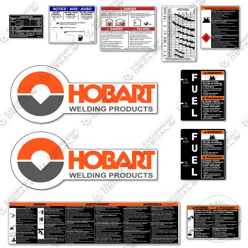 Fits Hobart Champion Elite Decal Kit Welder/Generator Replacement ...