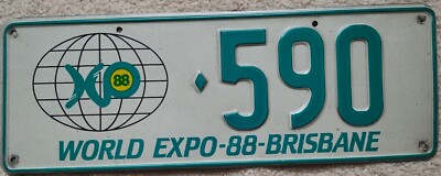 Queensland Australia QLD license plate - World Expo 88 | eBay