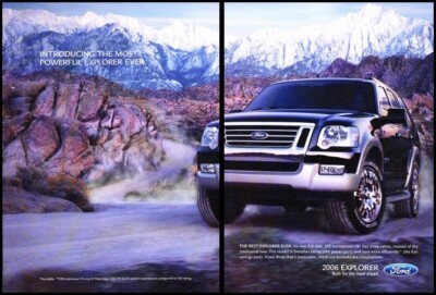 2006 Ford Explorer Original 2-page Advertisement Print Art Car Ad K09 ...