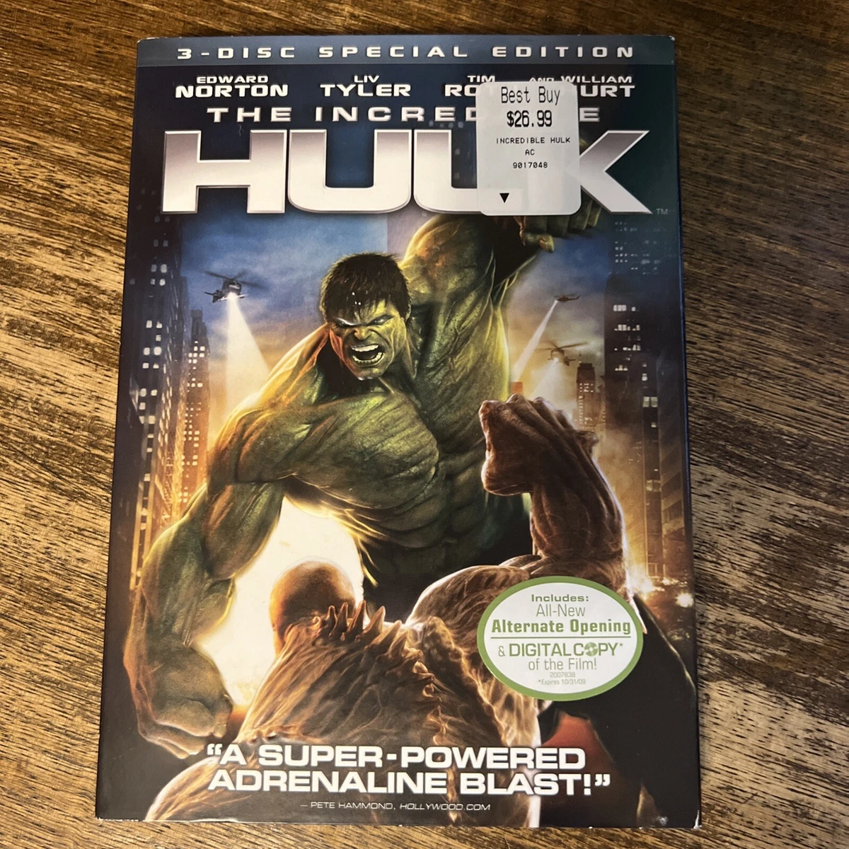 The Incredible Hulk Dvd