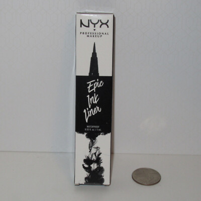 FULL SIZE SEALED NYX BLACK EIL01 Professional Makeup Epic Ink Liner0 ...