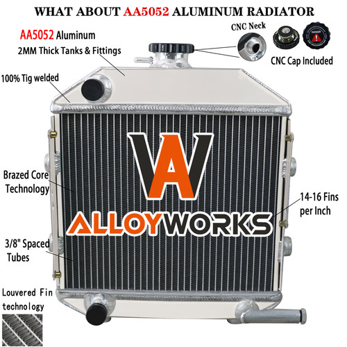 2 Row Aluminum Radiator Tractor For Ford Tractor Model 1300 ...