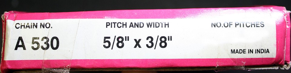 Diamond India #530 Motorcycle Roller Chain Replacement Harley Davidson ...