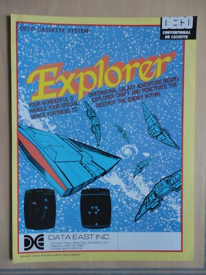 Explorer Video Arcade Machine Flyer Original Magazine Pull Out Ad | eBay