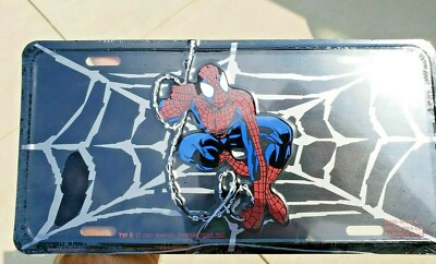Spider-Man License Plate, 2001 Chroma Graphics, Made in USA - SuperHero ...