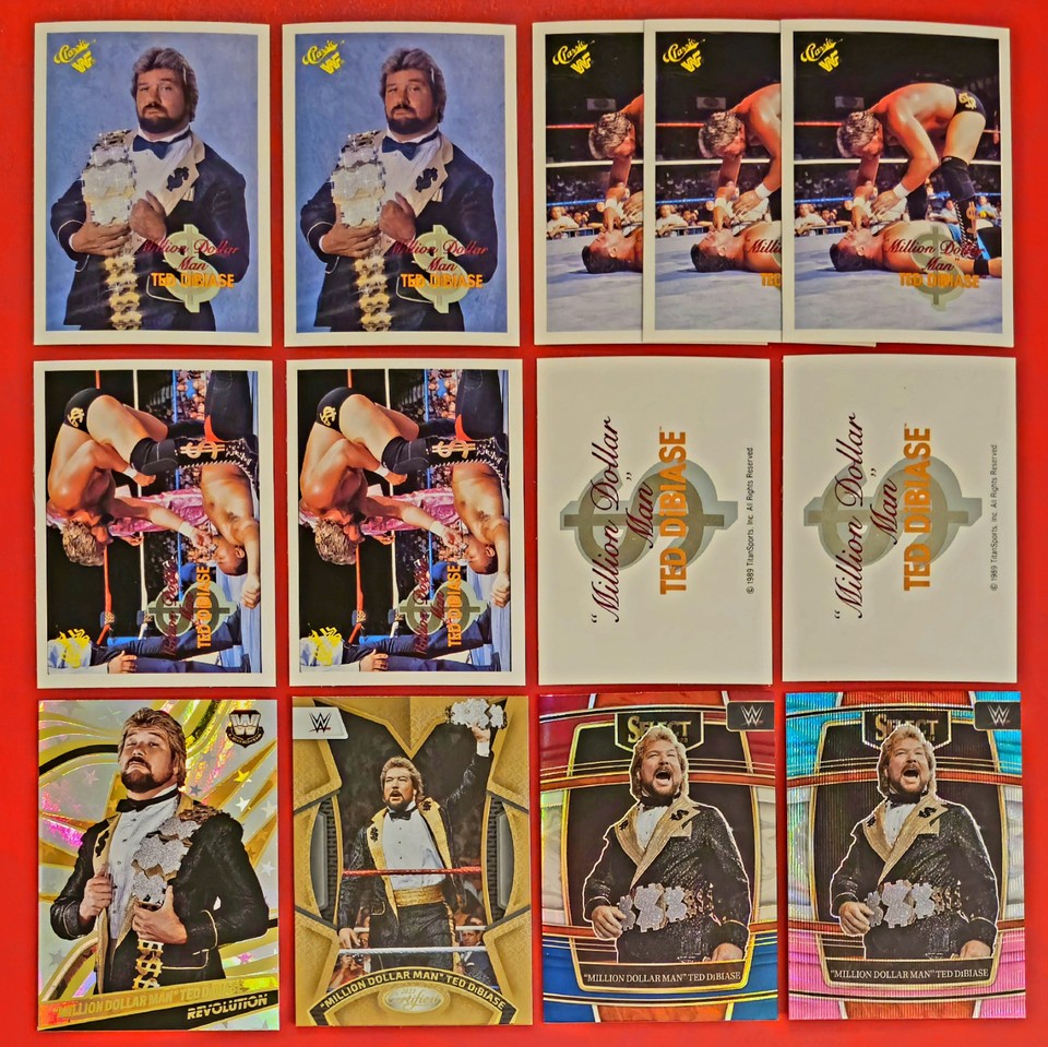 Million Dollar Man Ted DiBiase 22 Cards WWE Bronze Prizm Astro 1990 ...