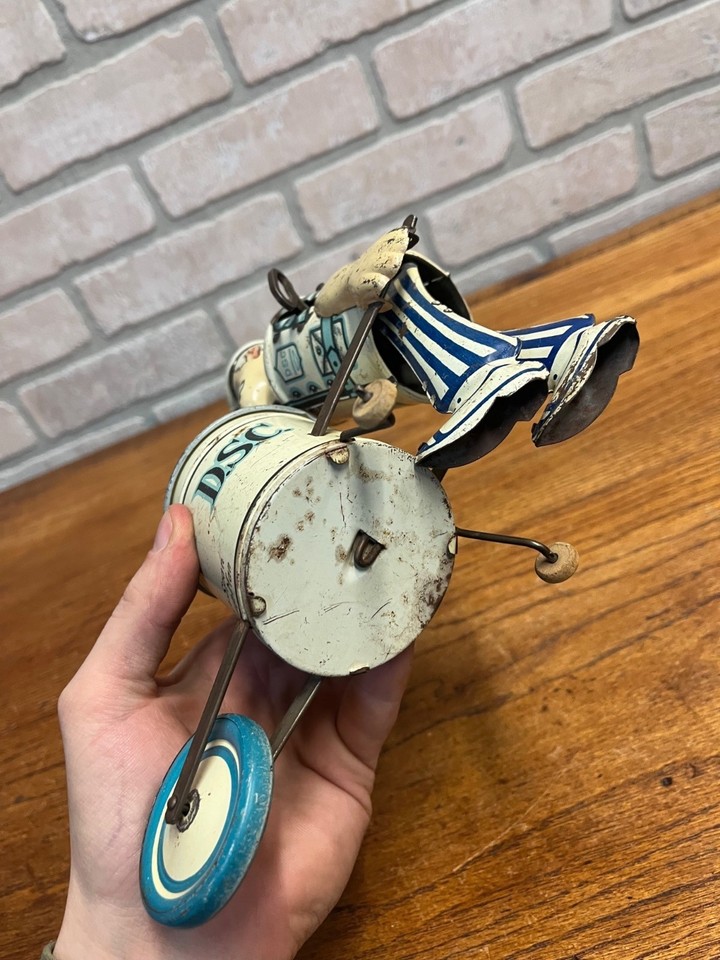 Vintage 1930s Marx Toys Tin Windup Tidy Tim Street Cleaner Toy | eBay