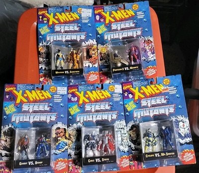 Vintage LOT 1994 Marvel X-Men Steel Mutants Die Cast Metal Action ...