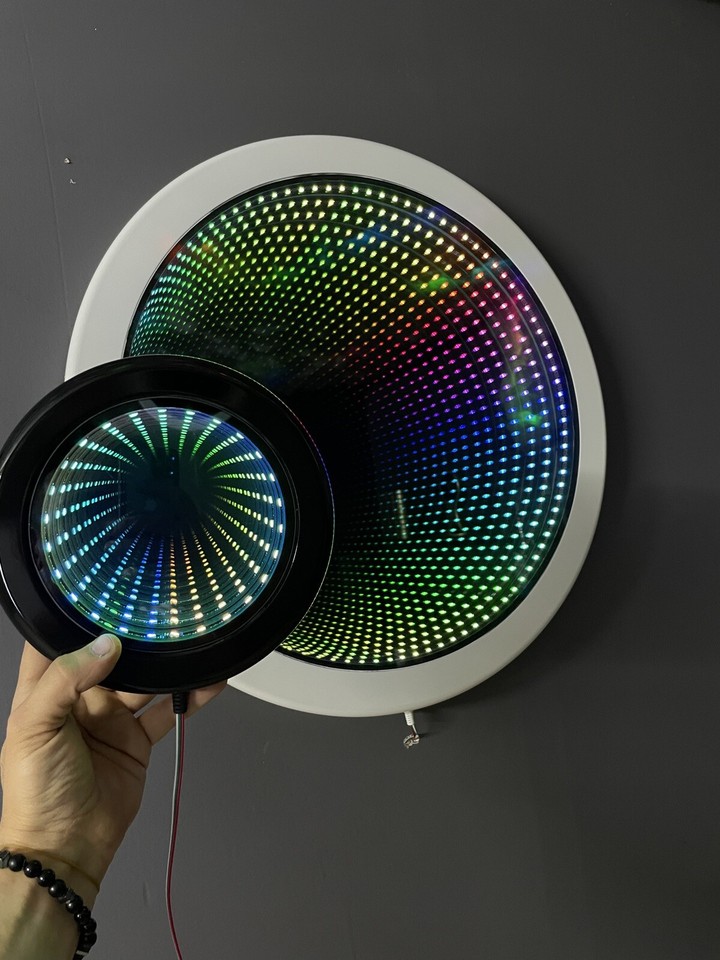 infinity mirror wall decor, 3D mirror, İnfinity Effect, LED Light Wall Decor | eBay