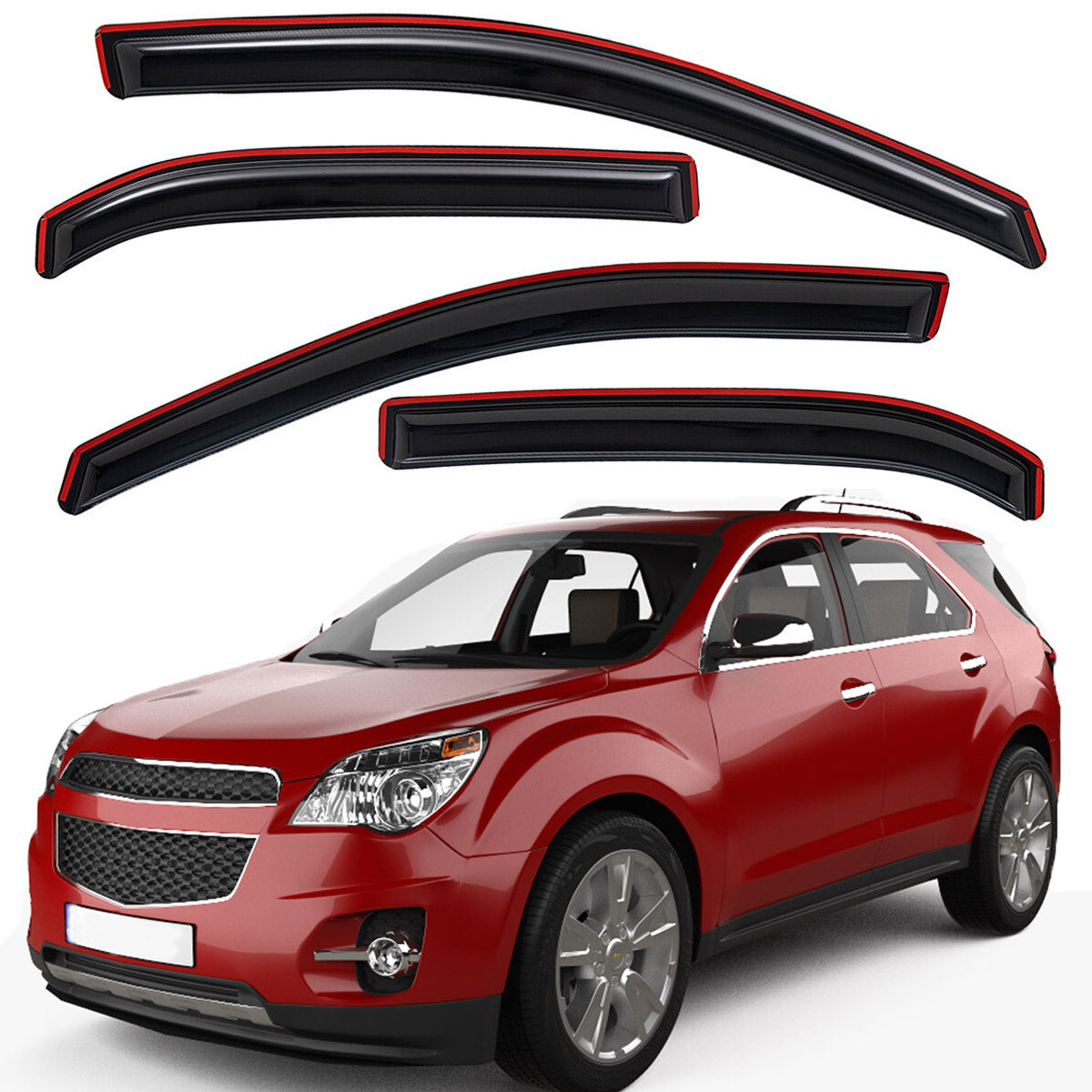 For 2010-2017 Chevy Equinox In-Channel Window Visors Deflectors Sun ...