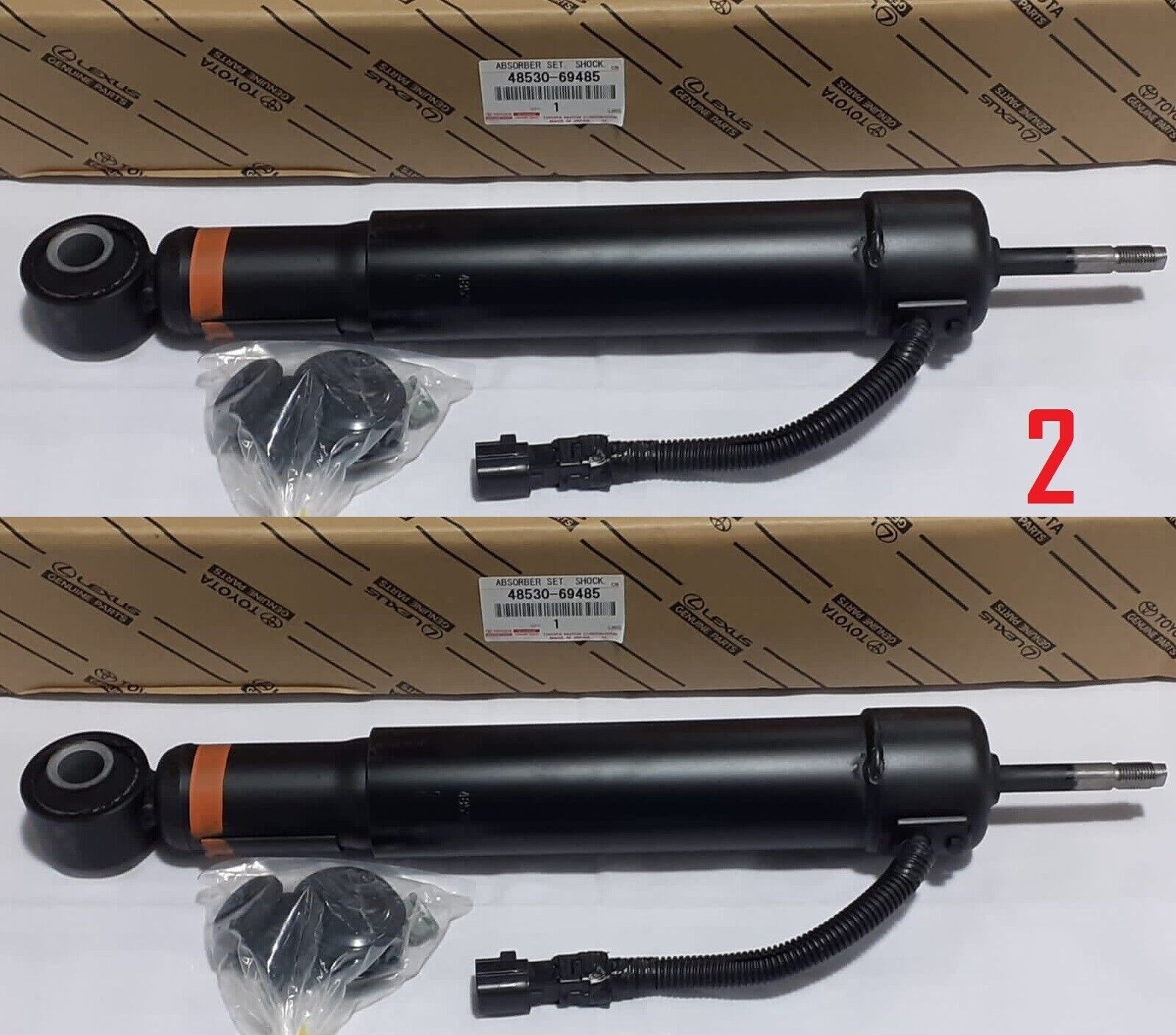 GENUINE LEXUS GX470 03-09 REAR SUSPENSION SHOCK ABSORBER X 2 QTY L&R ...