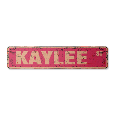 KAYLEE Vintage Street Sign Childrens Name Room Metal Sign | eBay