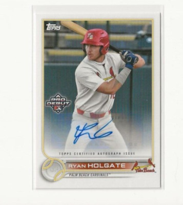 2022 Topps Pro Debut Autographs Ryan Holgate #PD-21 Auto St. Louis ...