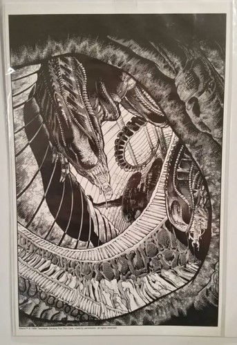Vintage Aliens Print by Dark Horse Aliens artist Mark A. Nelson, 1989 ...