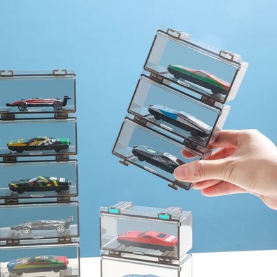 1:64 Toy Model Cars Display Box Acrylic Display Rack Stackable Cabinet ...